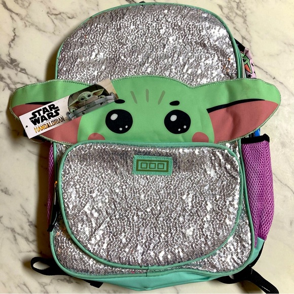 Star Wars | Bags | New Disney Star Wars Baby Yoda Mandalorian Backpack ...